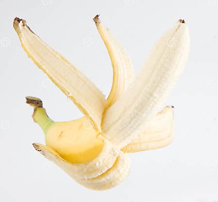 Flying banana stock photo. Image of exotic, yellow, white - 7562300
