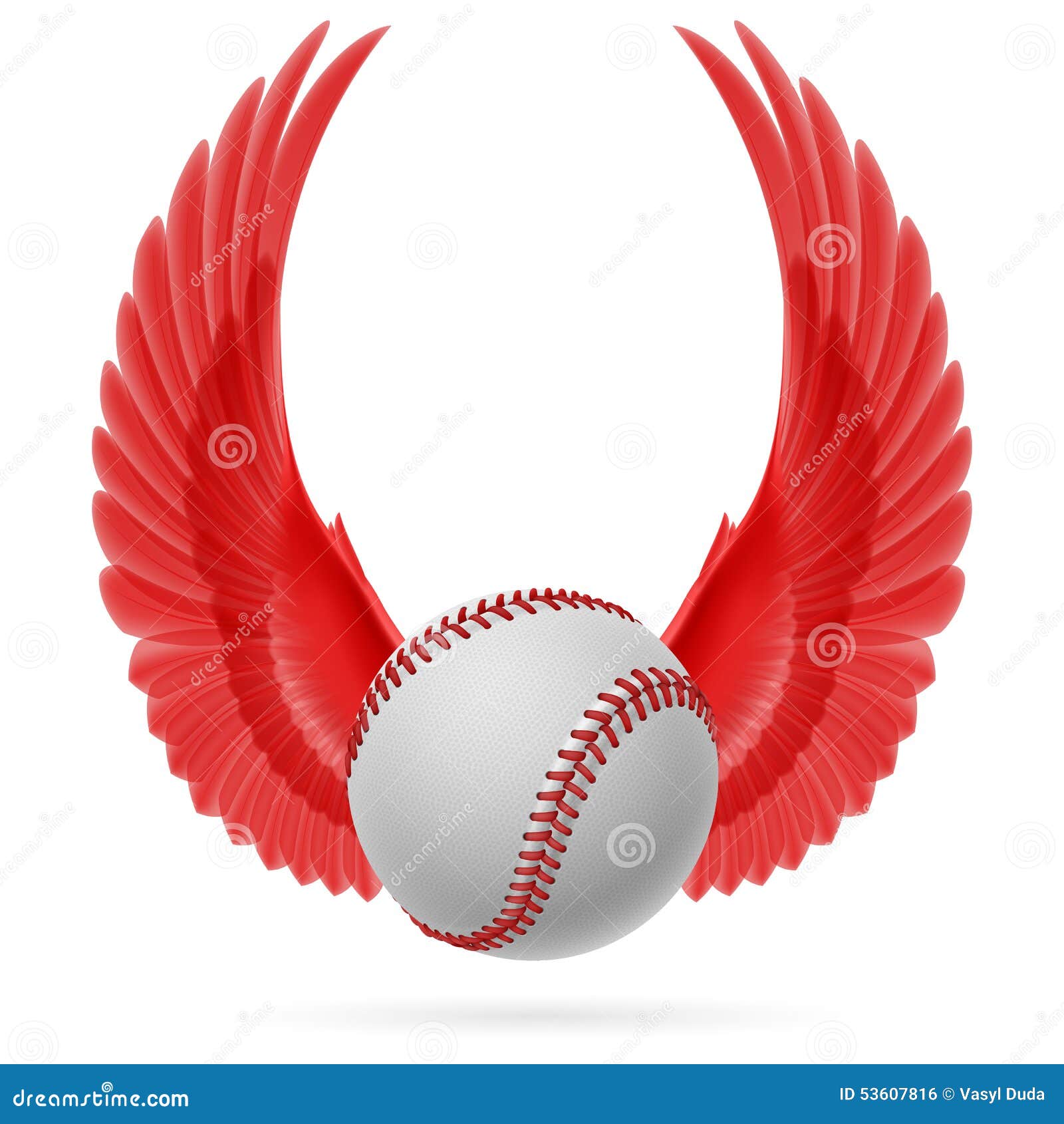 Flying baseball stock vector. Illustration of quick, concept - 53607816