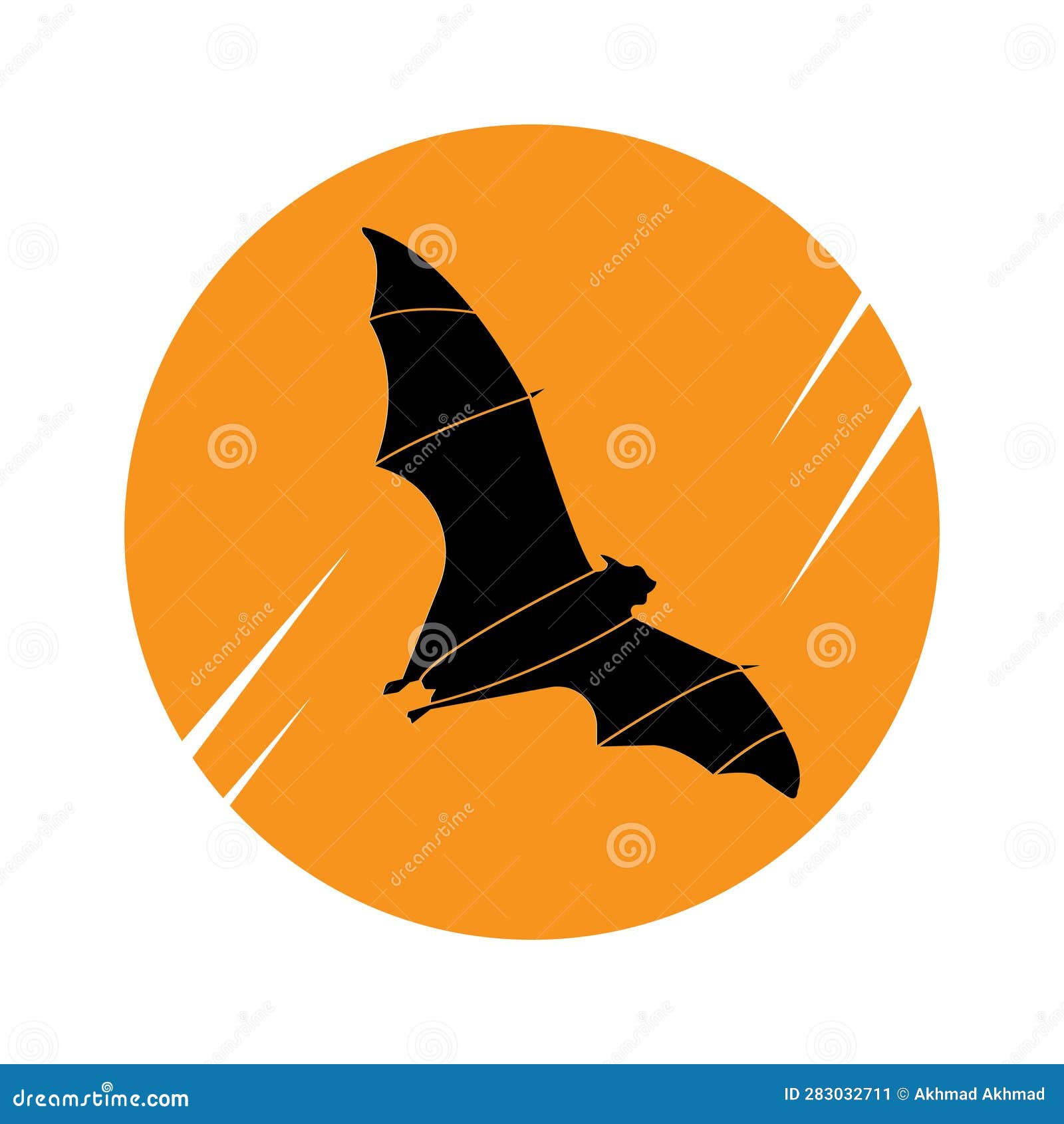 Flying bat icon stock vector. Illustration of hero, evil - 283032711