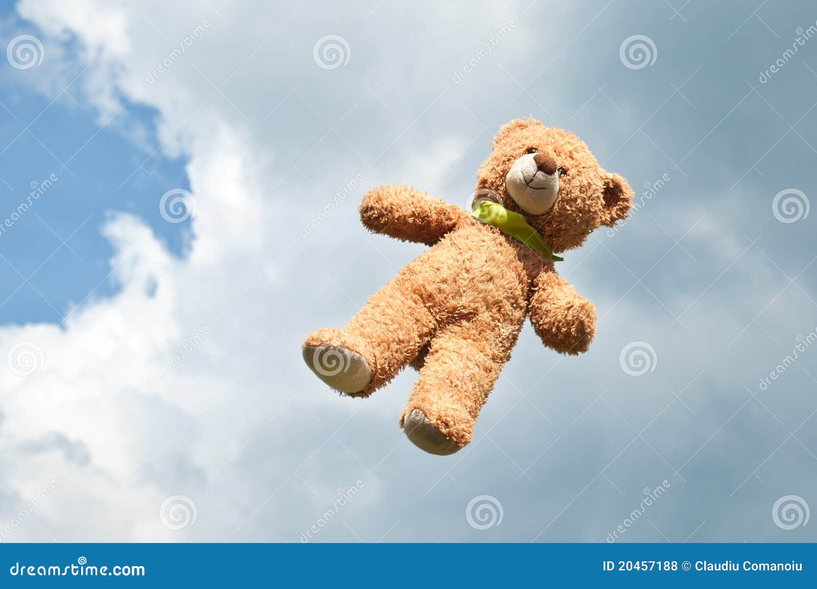 Flying bear stock photo. Image of children, tedy, gliding - 20457188