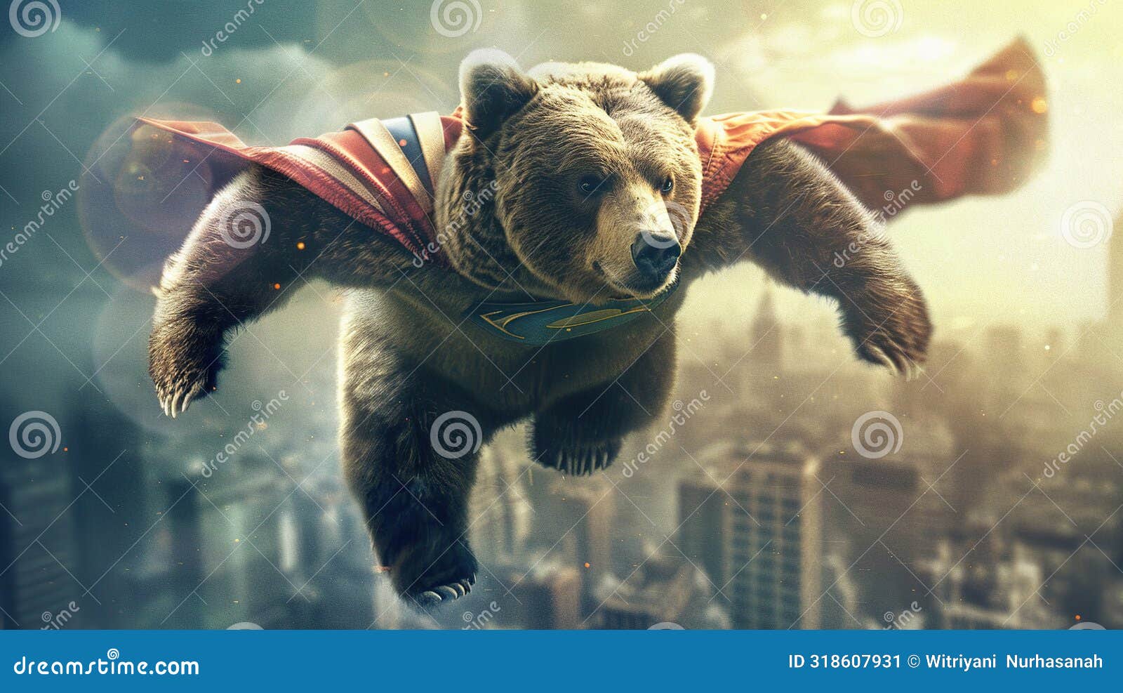 Flying Bear Royalty-Free Stock Photography | CartoonDealer.com #49261439