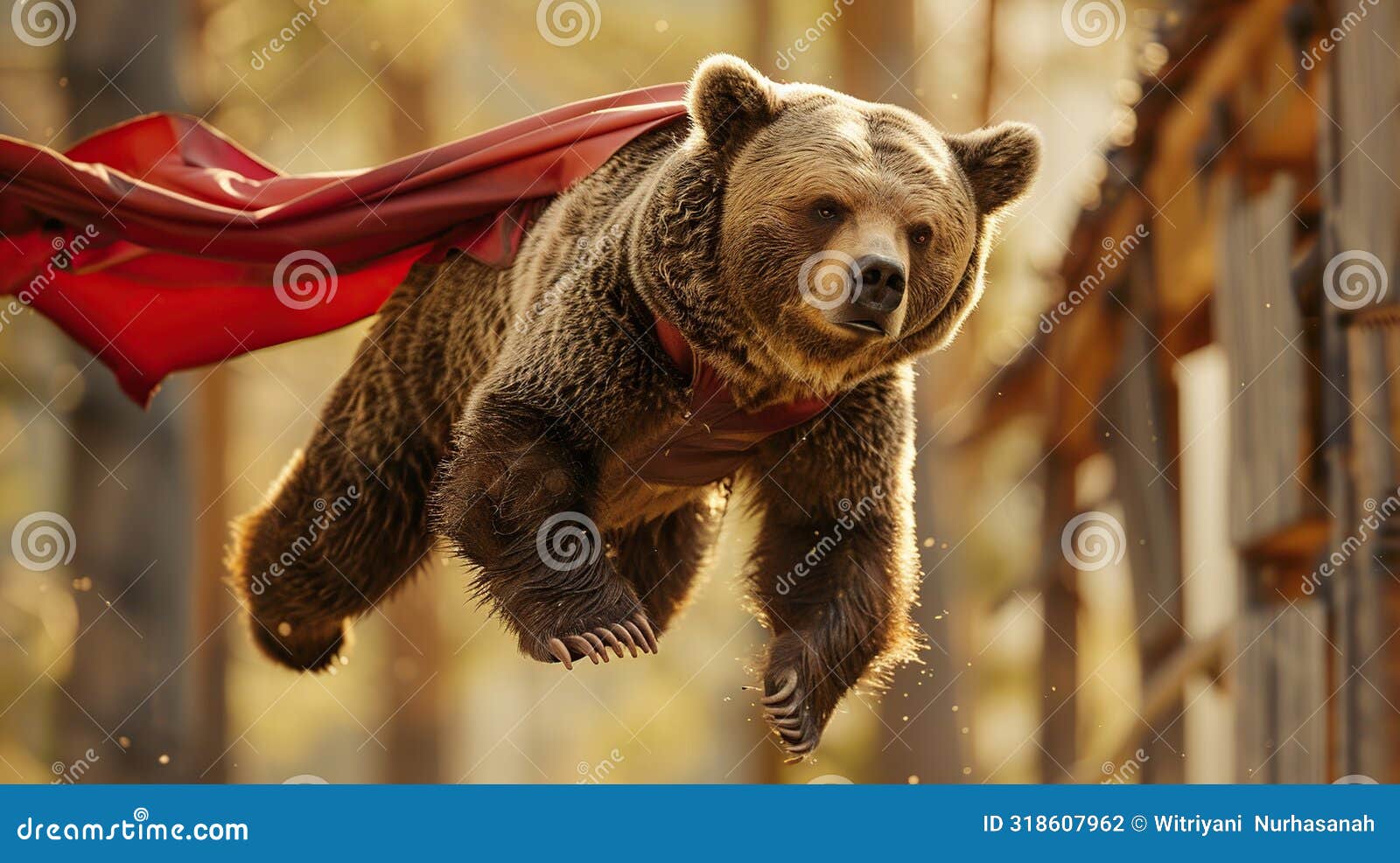Flying Bear Royalty-Free Stock Photography | CartoonDealer.com #49261439