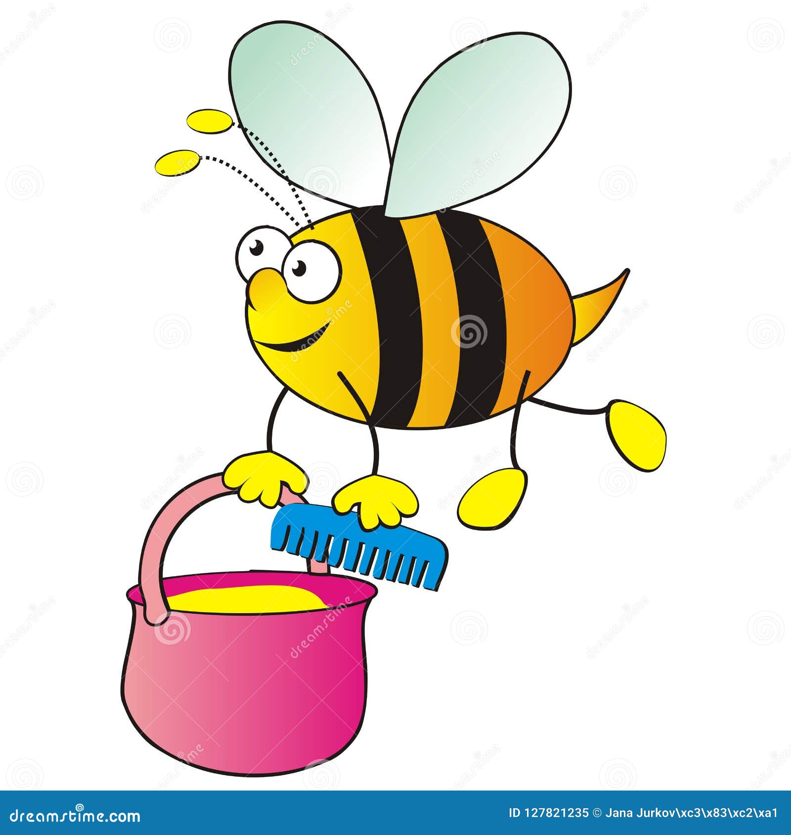 Crazy Comb Cartoon Stock Illustration | CartoonDealer.com #65427007