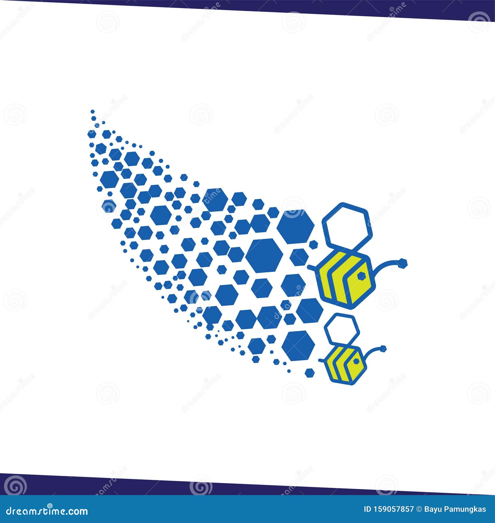 Flying Bee Colonies Logo Icon Vector Template Stock Vector ...