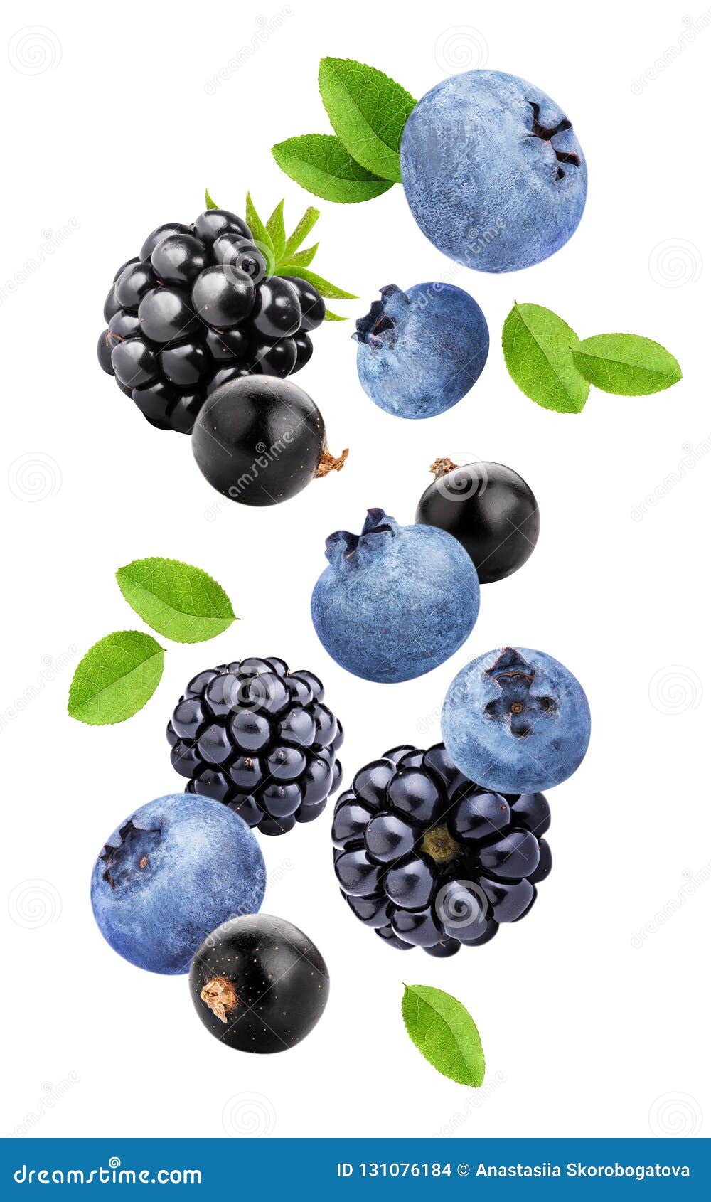 Flying Berries Isolated On White Background With Clipping Path ...