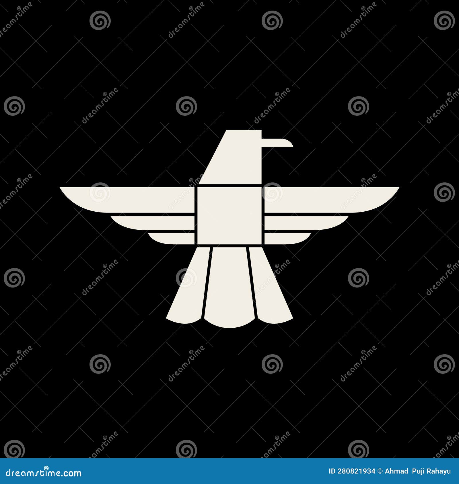 Flying Bird Eagle Wildlife Beast Hunting Prey Polygonal Logo Design ...