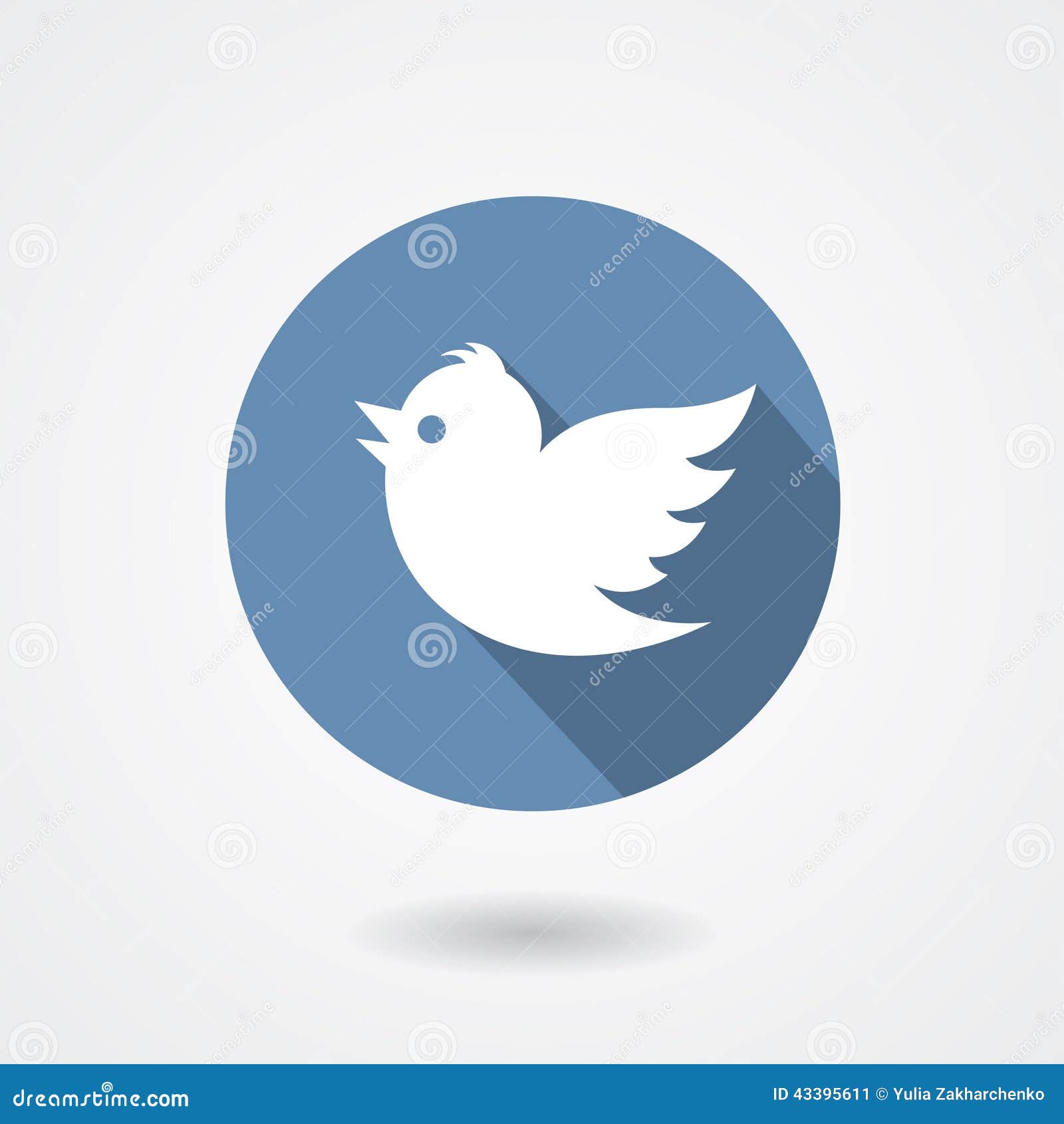 Flying Bird Icon Isolated on White Background Stock Vector ...