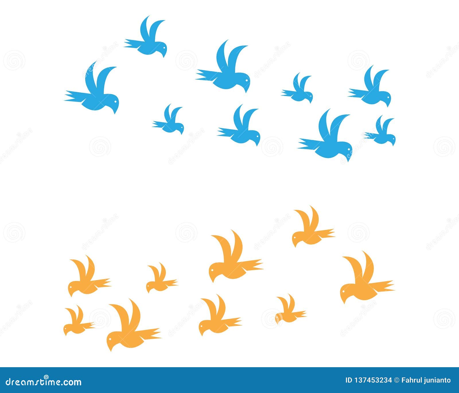 Flying Bird Icon Vector Illustration Stock Vector - Illustration of ...