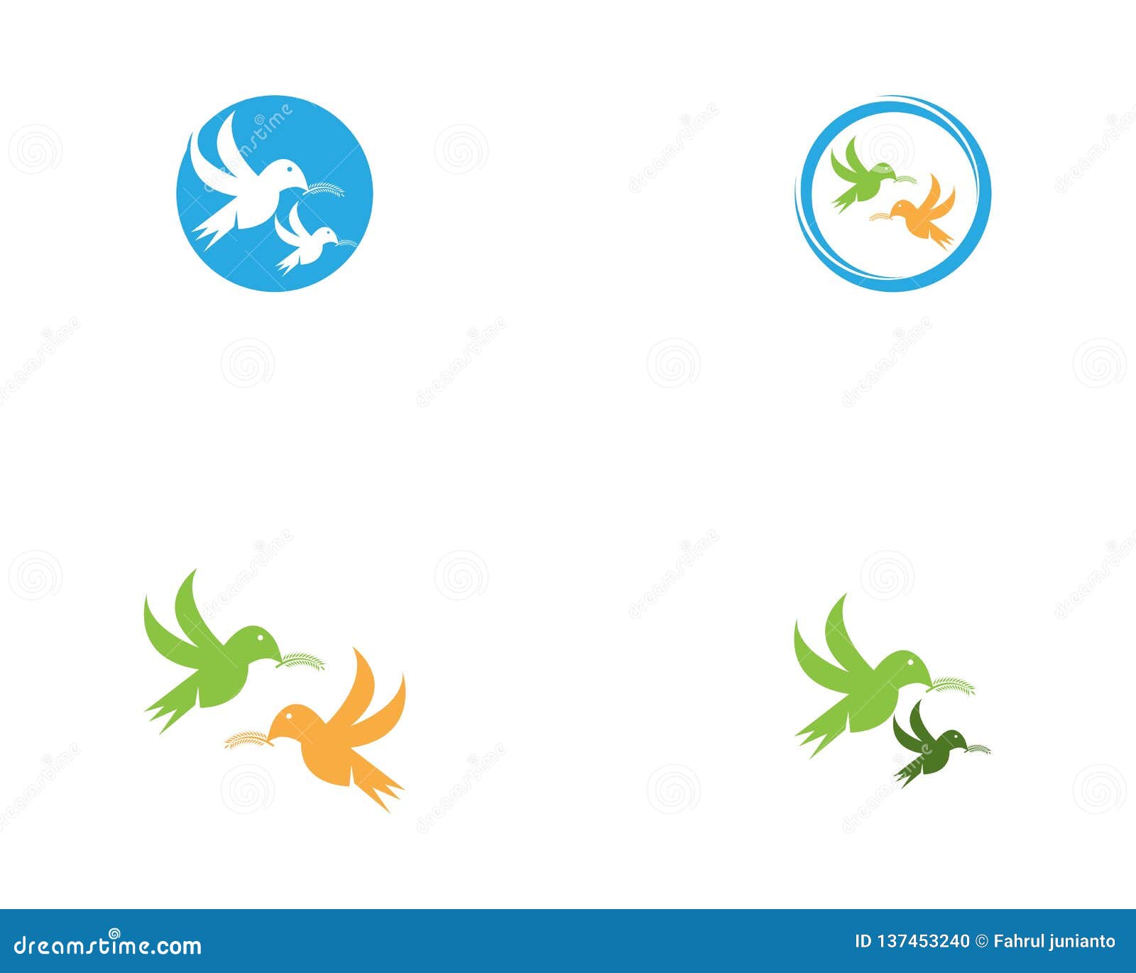 Flying Bird Icon Vector Illustration Stock Vector - Illustration of ...