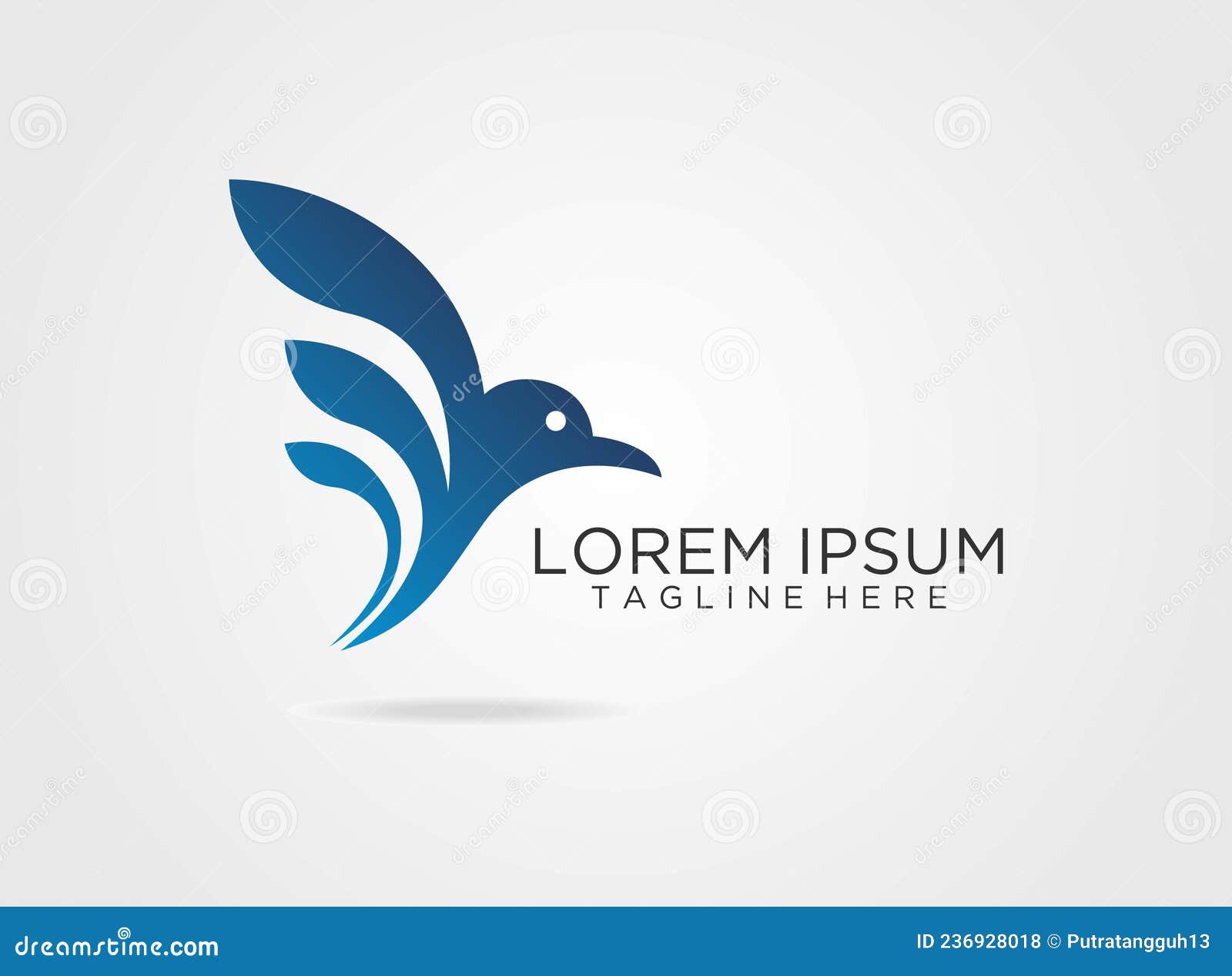 Flying bird logo design stock vector. Illustration of flight - 236928018