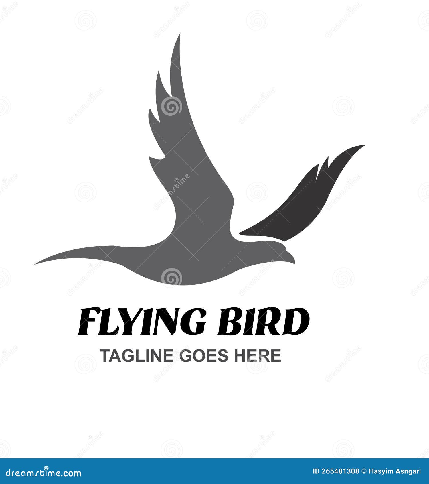 Flying Bird Logo Design Vector Stock Vector - Illustration of template ...