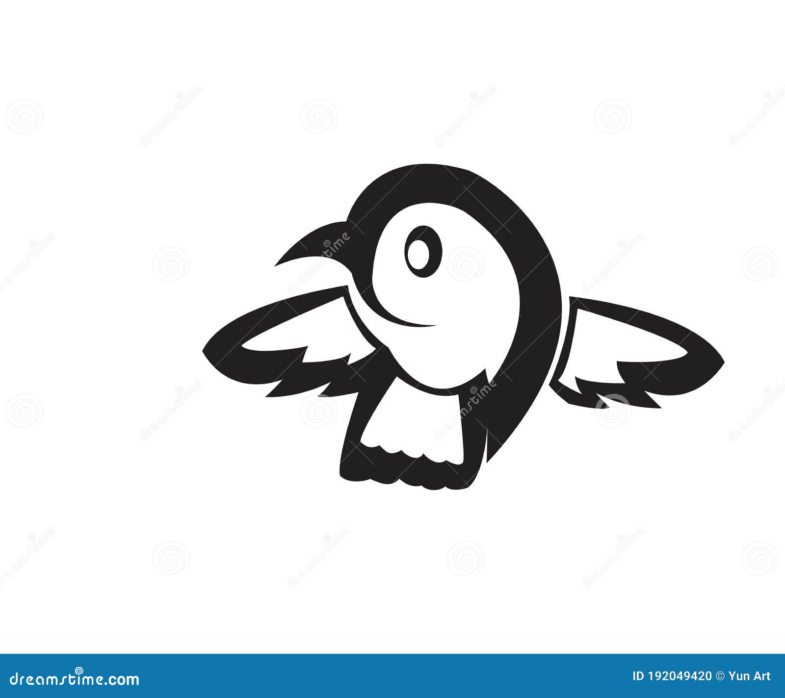 Flying Bird Logo Simple Design Vector Stock Vector - Illustration of ...