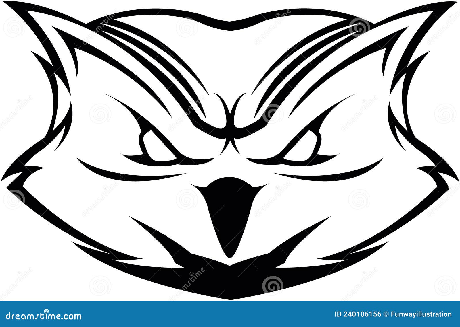 Flying Bird Symbol Black and White Vector Stock Vector - Illustration ...