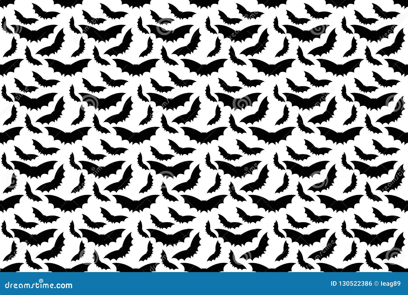 Flying Black Silhouette of Bat Seamless Pattern Stock Vector - Illustration of cartoon, party ...