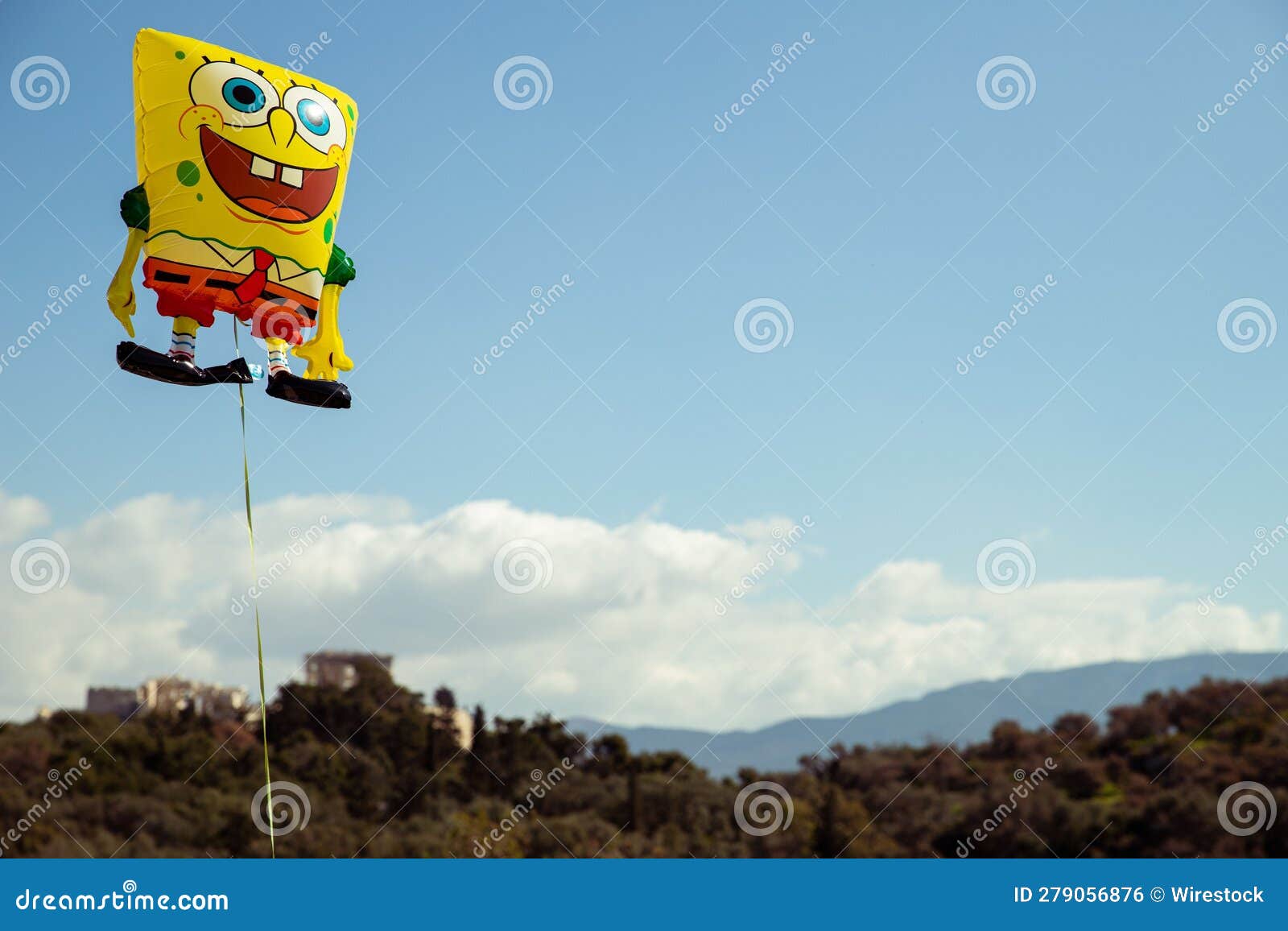 Flying Bob at the Acropolis Editorial Photo - Image of balloon, blue ...
