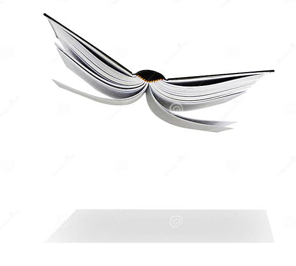 Flying book stock photo. Image of flying, isolated, textbook - 83377446