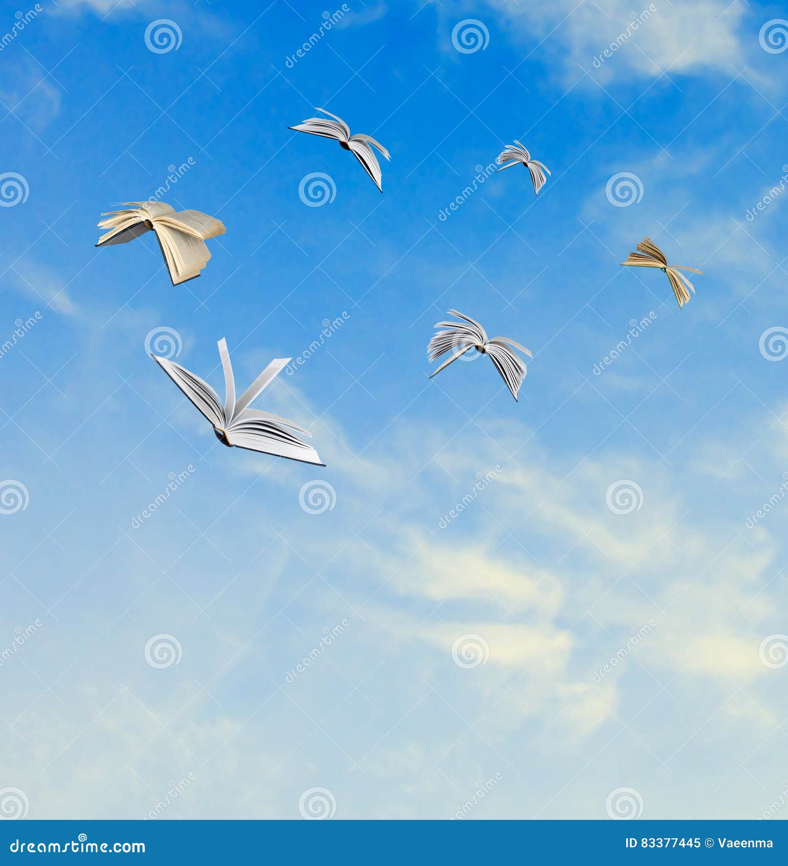 Flying books stock image. Image of textbook, literature - 83377445