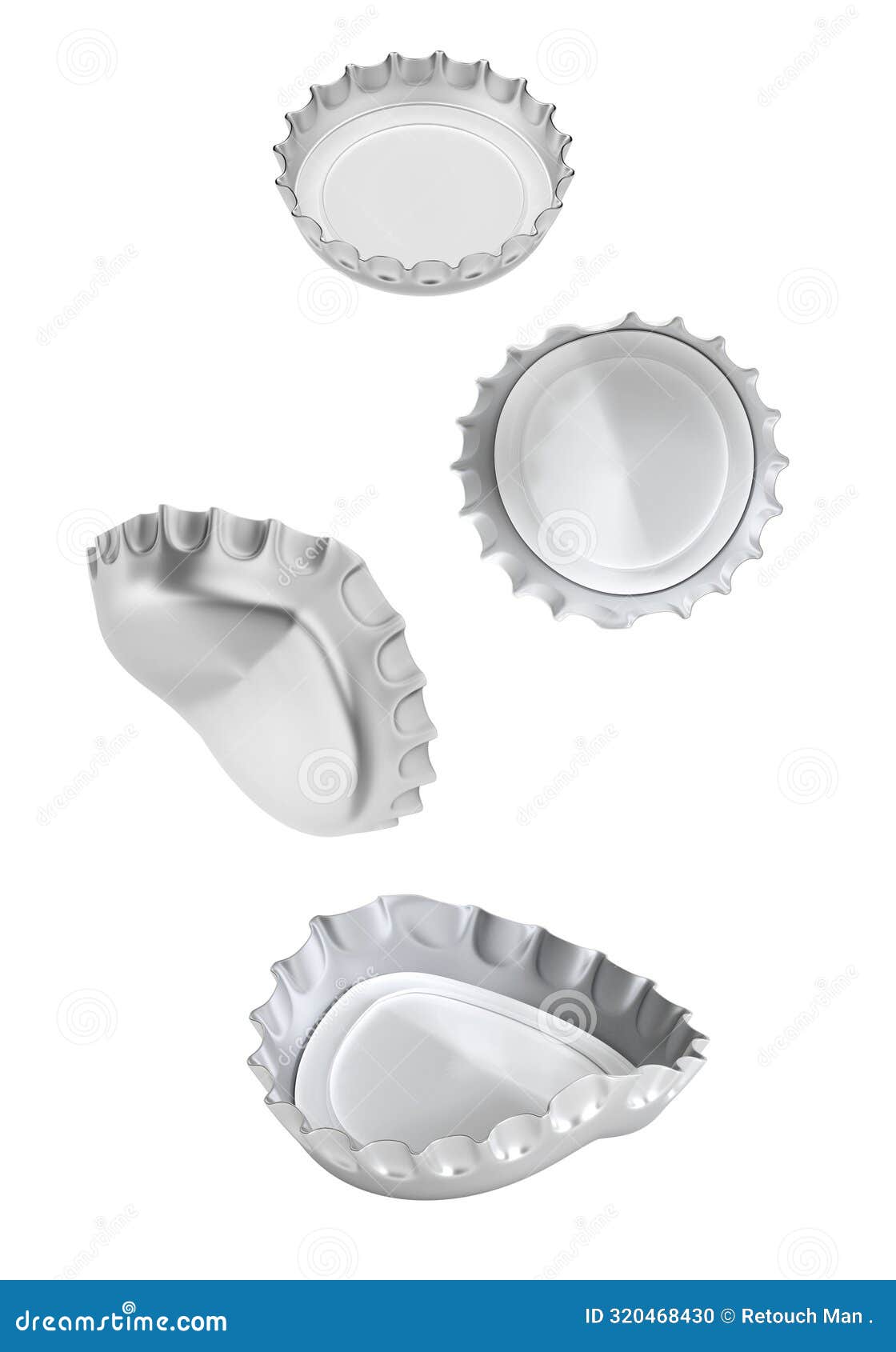 Flying Bottle Cap, Transparent Background Stock Illustration ...