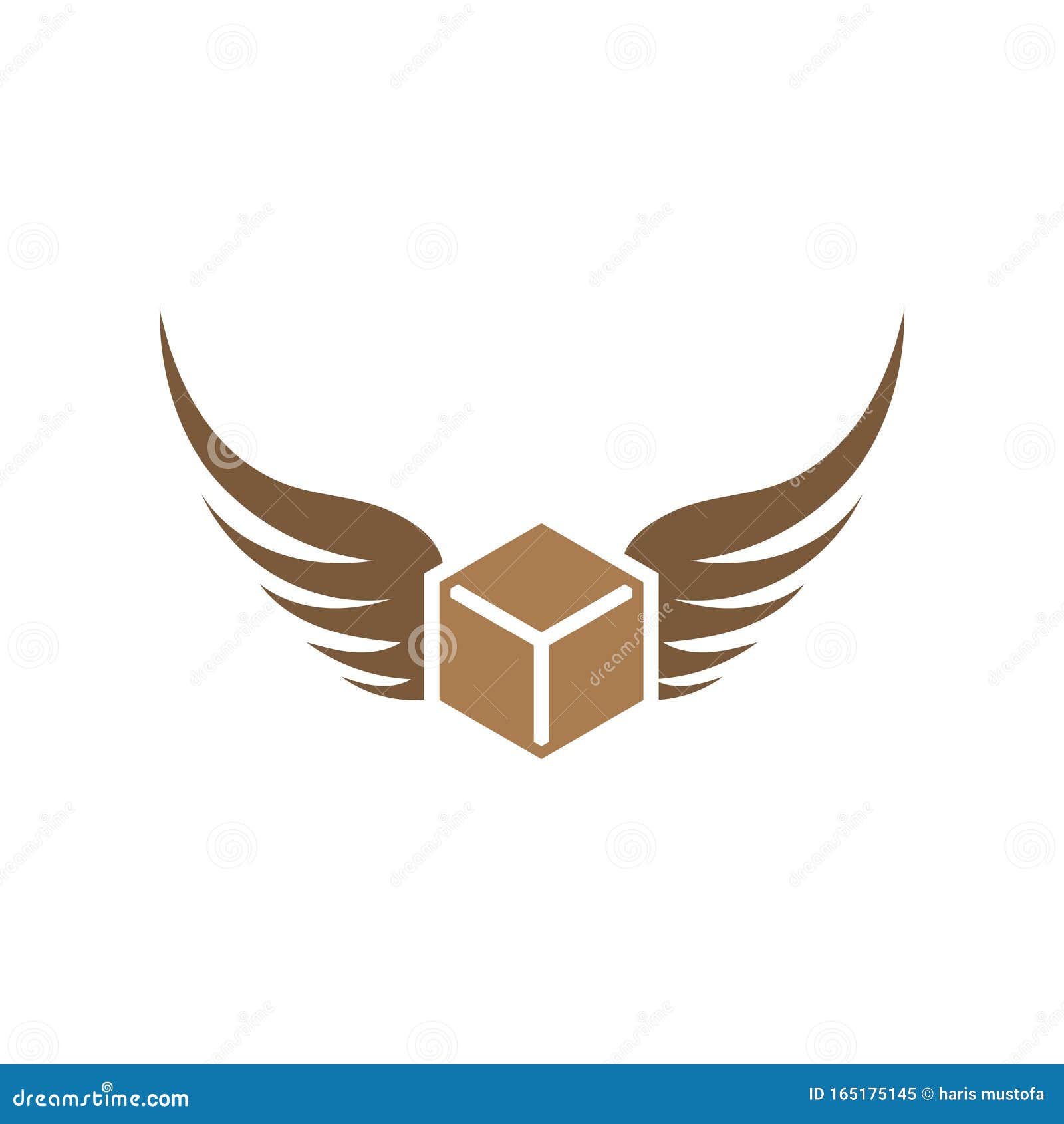 Flying Box Icon Design Template Vector Isolated Illustration Stock ...
