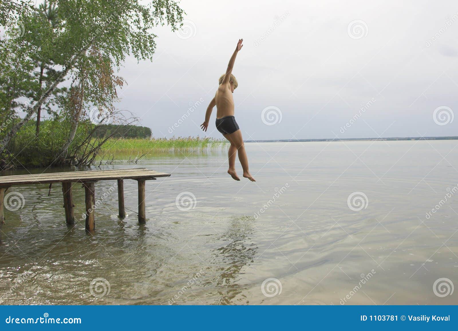 Flying boy stock image. Image of birch, nature, bridge - 1103781