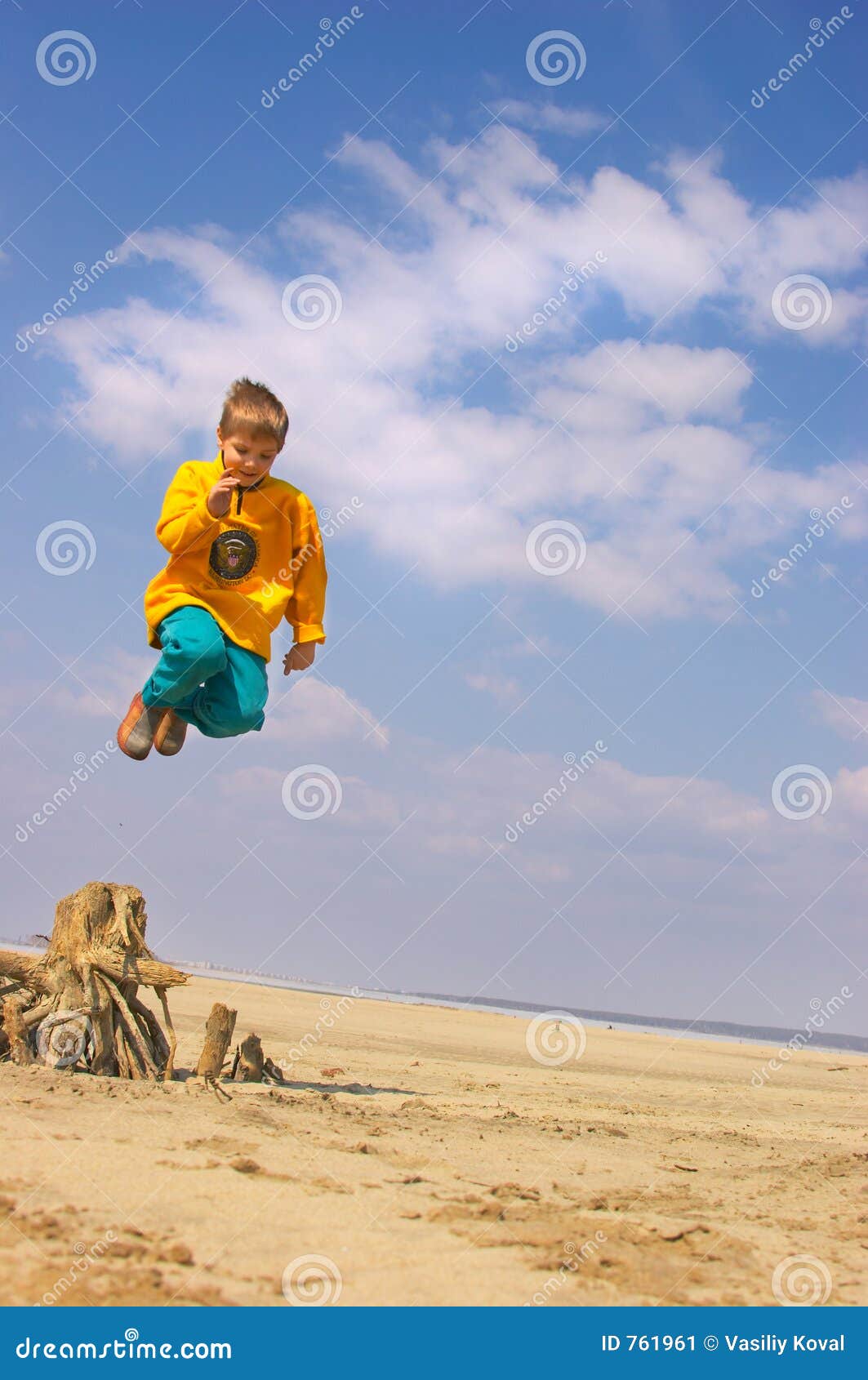 Flying boy stock image. Image of child, danil, beach, view - 761961
