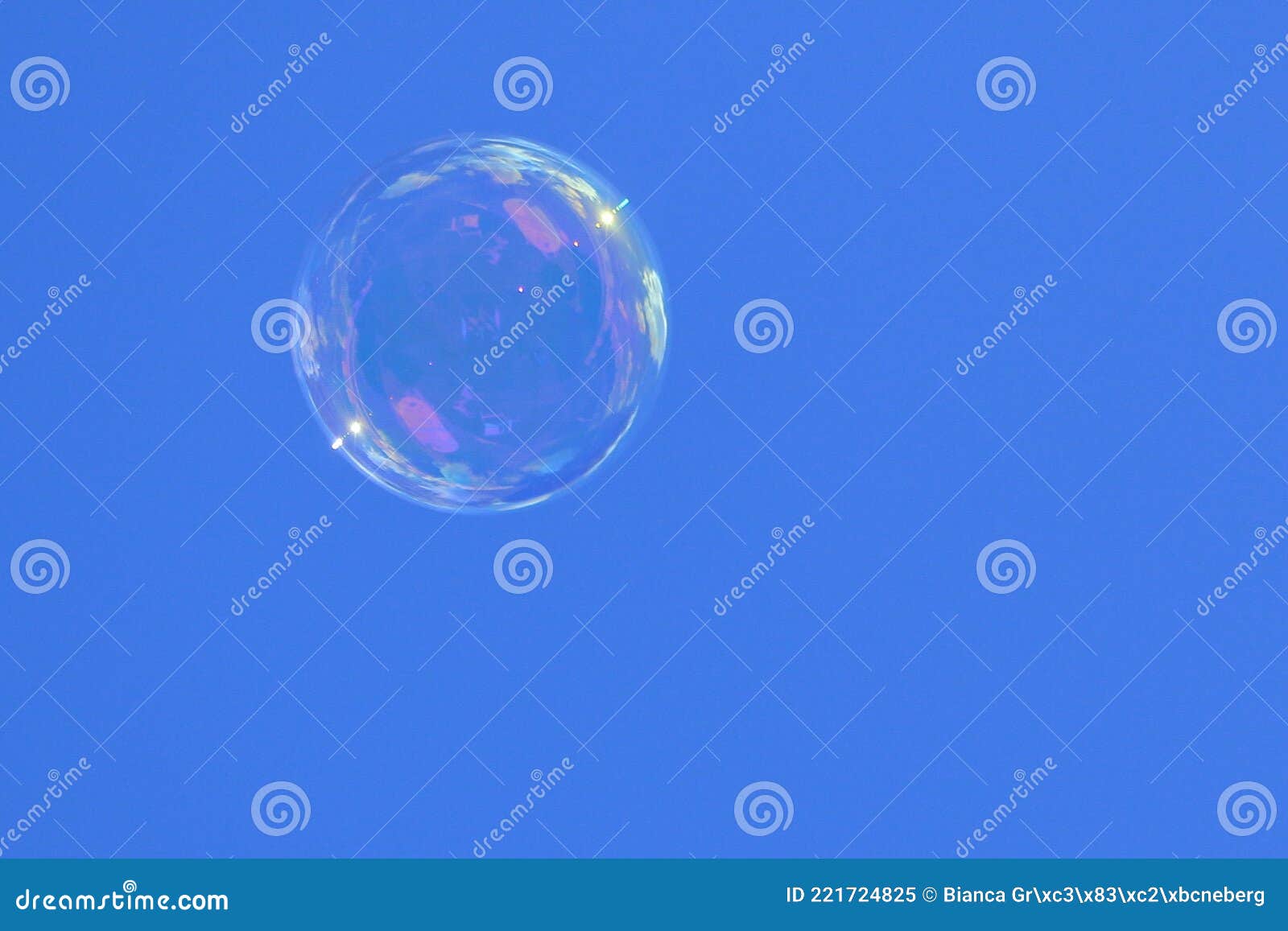 A Flying Bubble in the Garden Stock Image - Image of outdoors, light ...