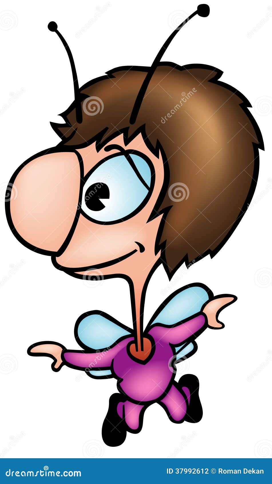 Flying Bug stock vector. Illustration of beetle, flying - 37992612