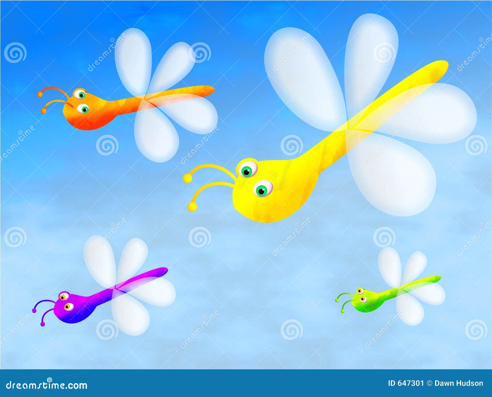 Flying bugs stock illustration. Illustration of illustrations - 647301