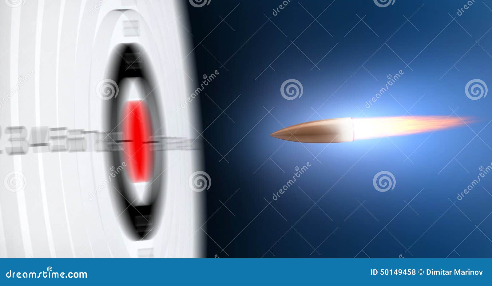 Flying Bullet Render