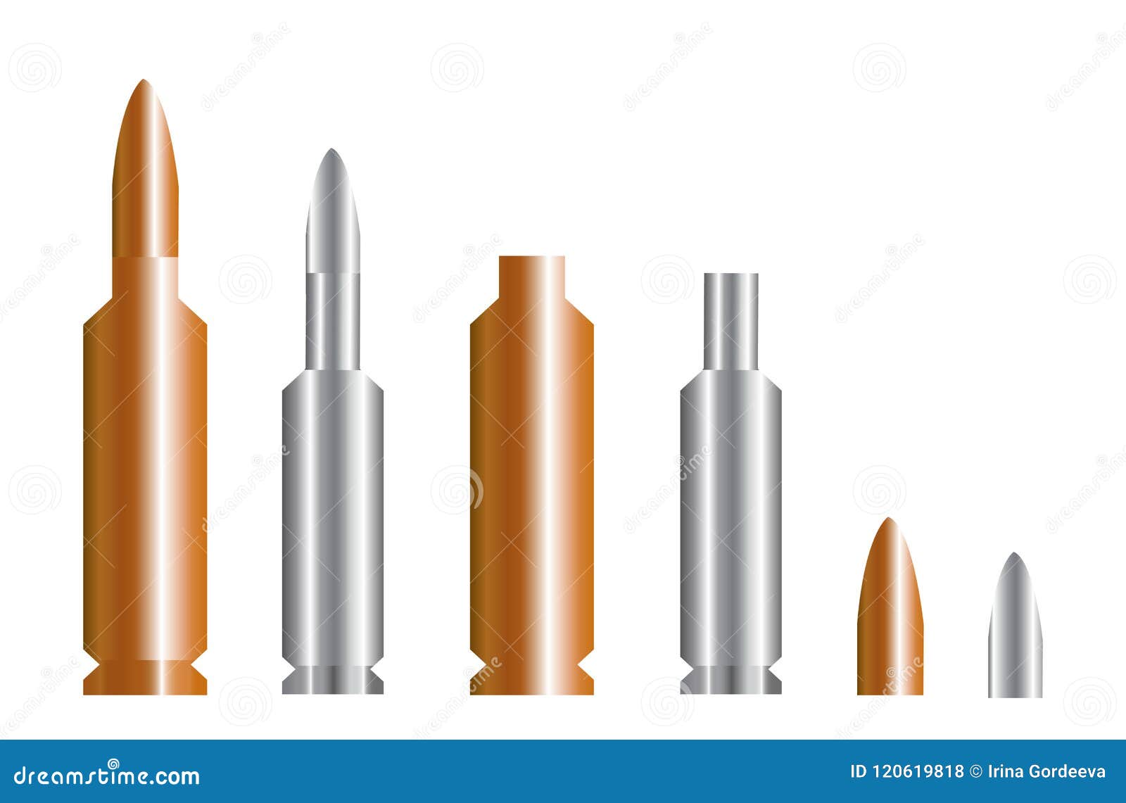 A Flying Bullet with a Fiery Trace. Isolated on a Transparent ...