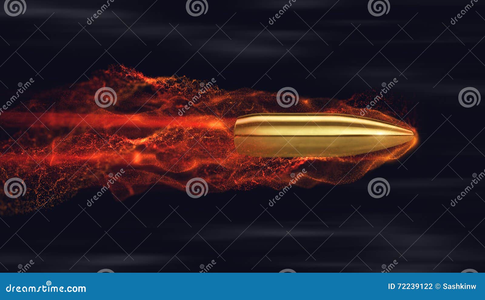 Flying Bullet With Trails Royalty-Free Stock Image | CartoonDealer.com ...
