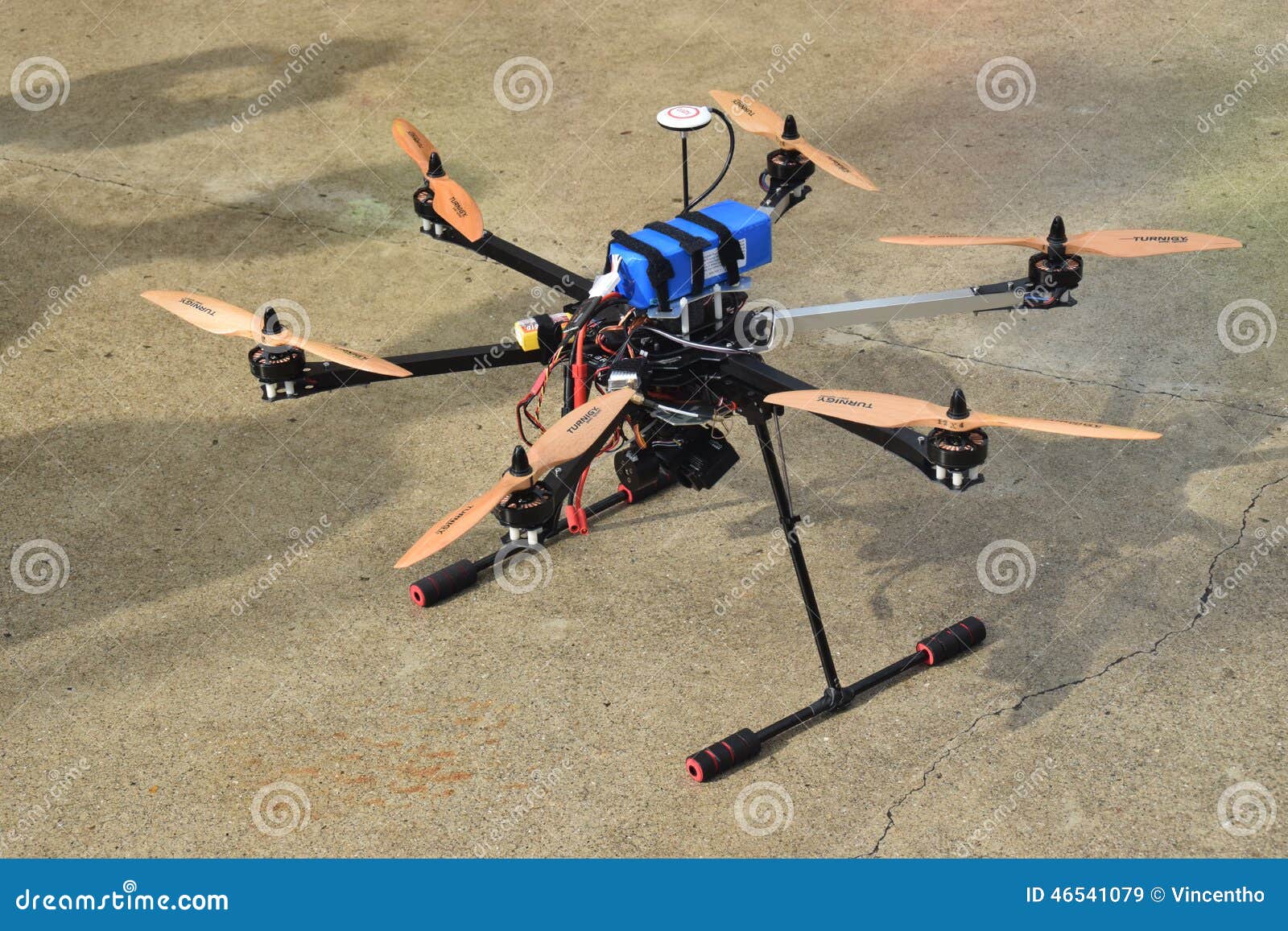 Flying Camera Drone at Rest Editorial Stock Image - Image of flying ...