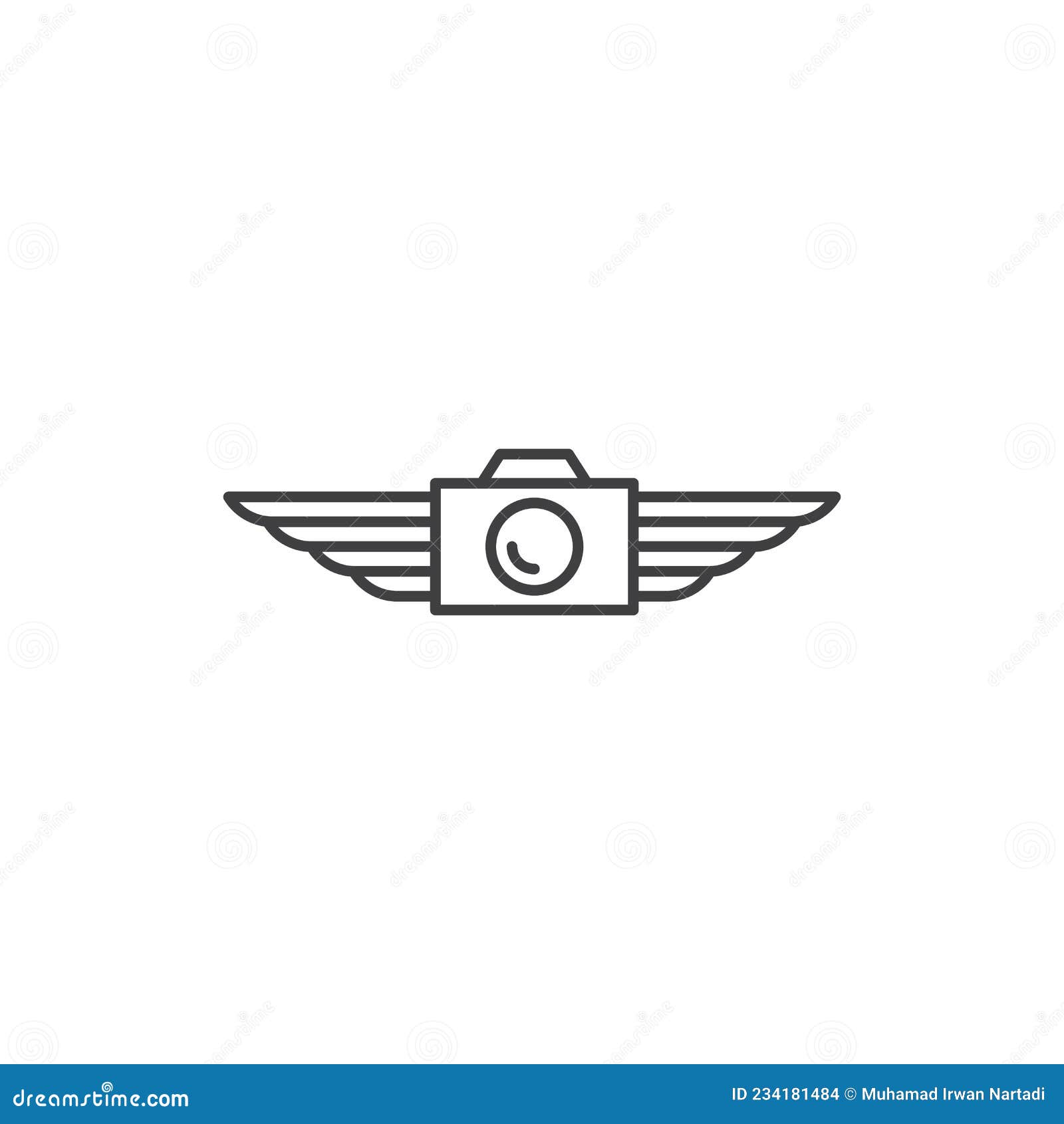 Flying Camera, Photo and Wing. Vector Logo Icon Template Stock Vector ...