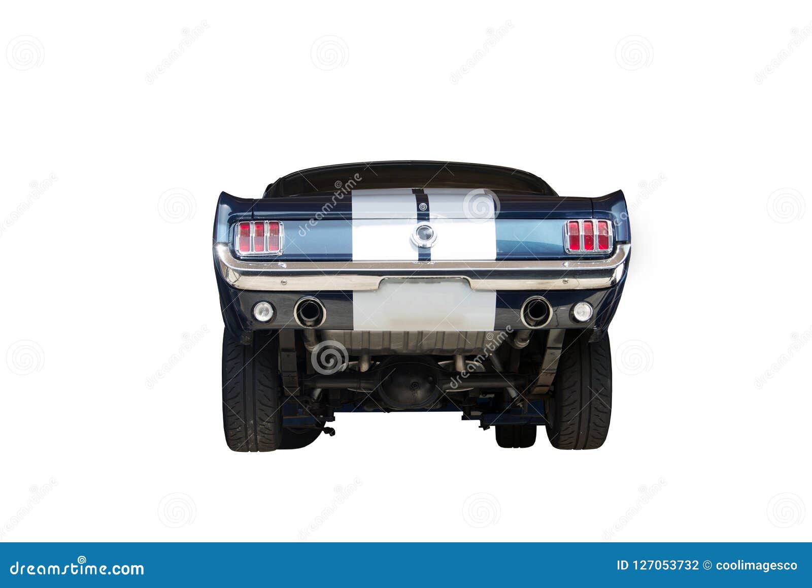 A Flying Car through the Air in the Pale Blue Sky with the Underside ...