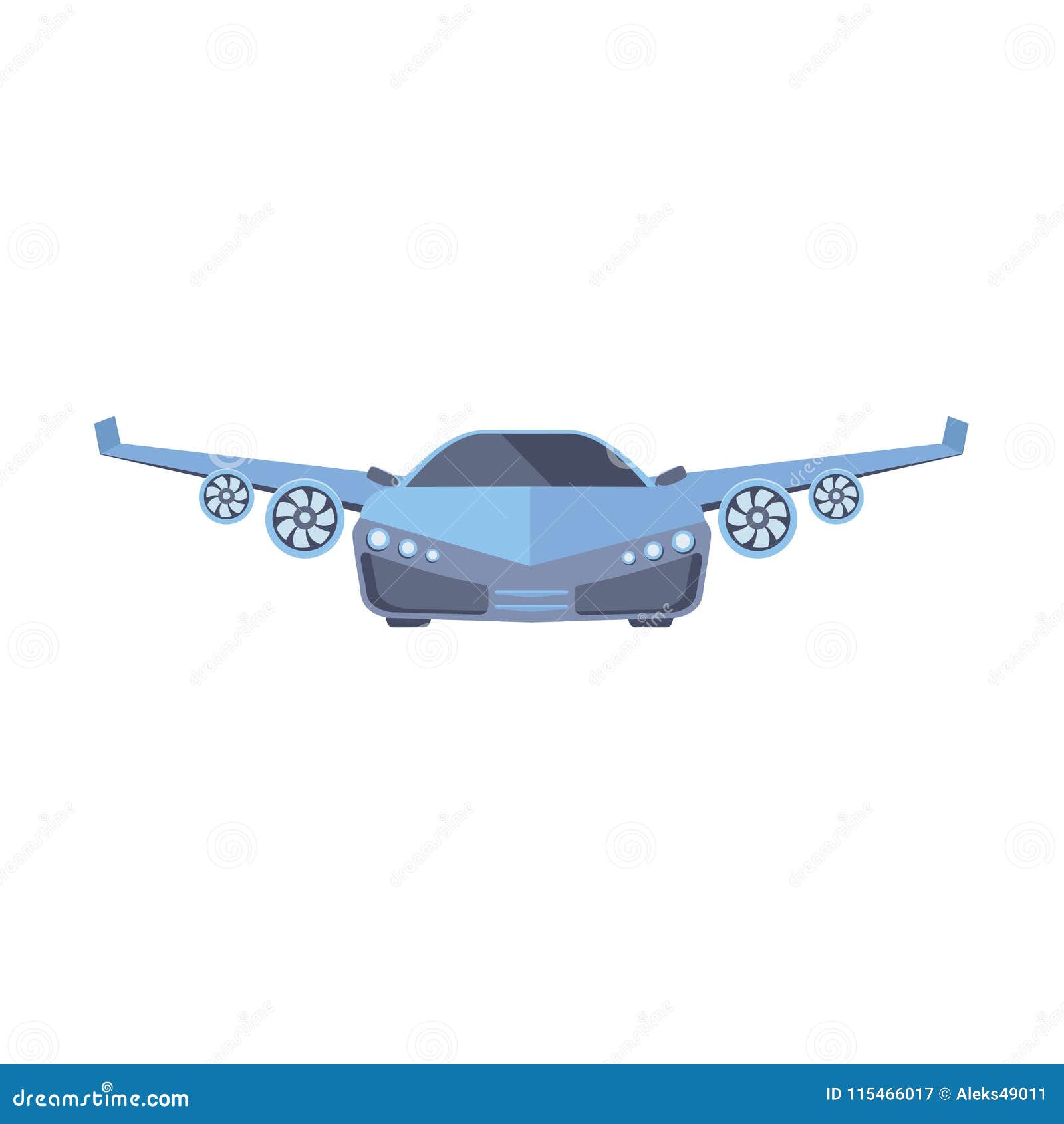 Flying Car .Car of the Future , Vector Stock Vector - Illustration of ...