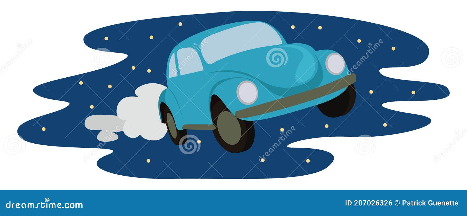 Flying Car , Illustration, Vector Stock Vector - Illustration of ...