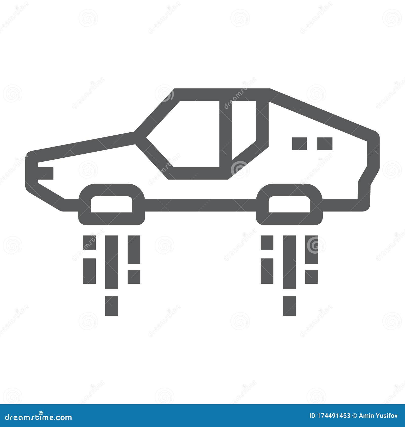 Future Flying Car Drawing