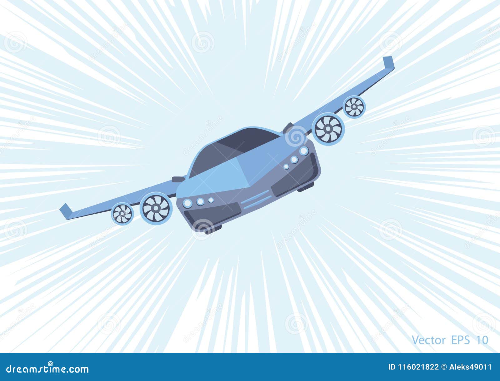 Future Flying Car Drawing