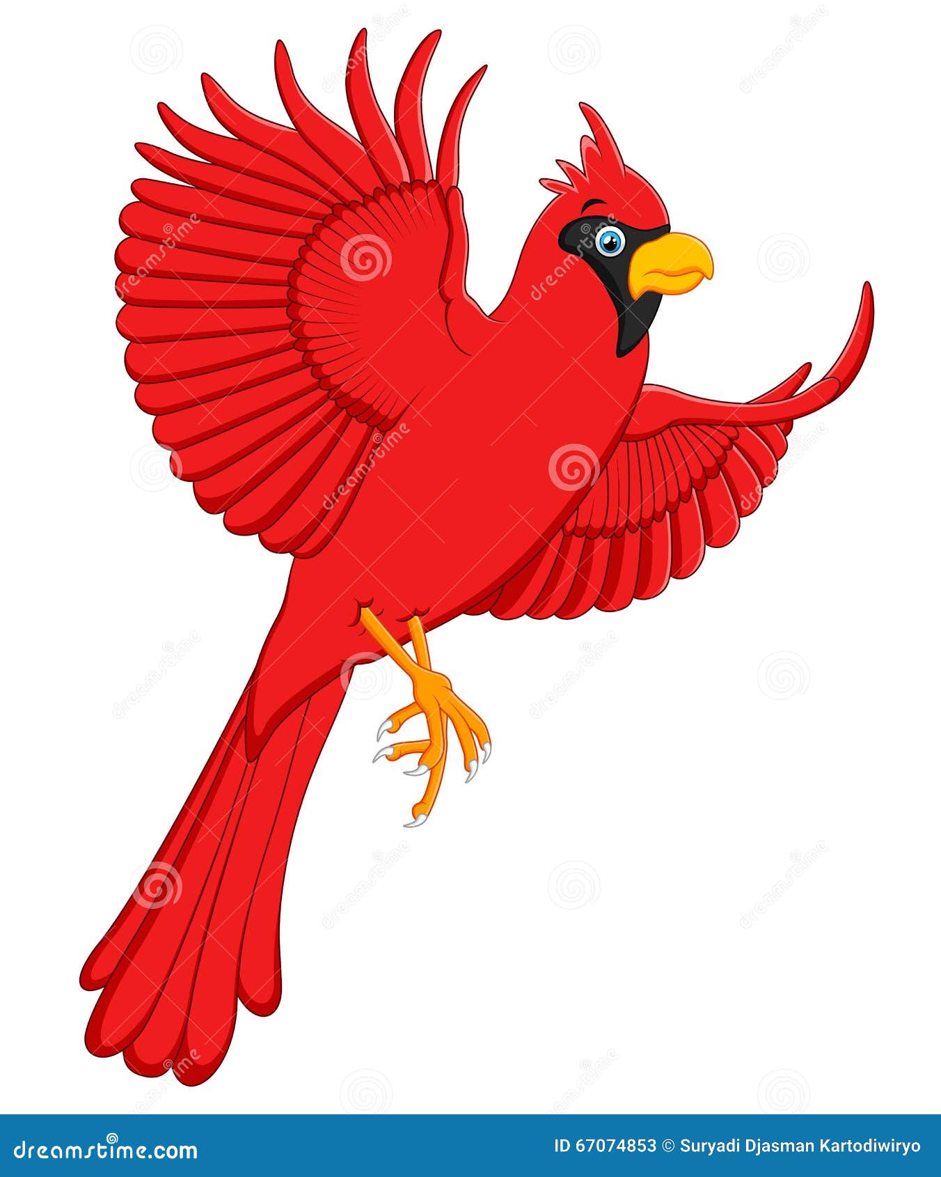 Flying Cardinal Bird Female Animation Sprite Sheet Vector Illustration ...