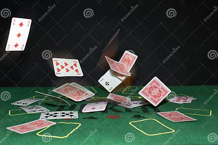 Flying cards stock photo. Image of cards, flying, felt - 3967054