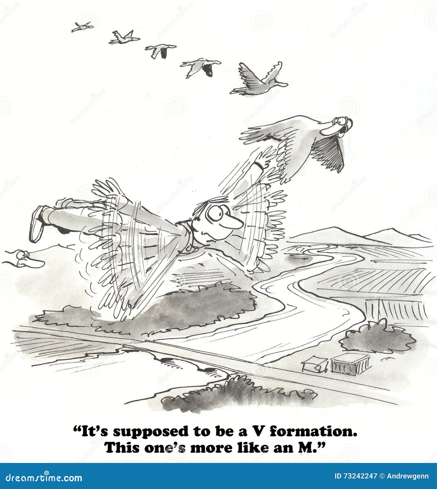 Flying stock illustration. Illustration of messing, formation - 73242247