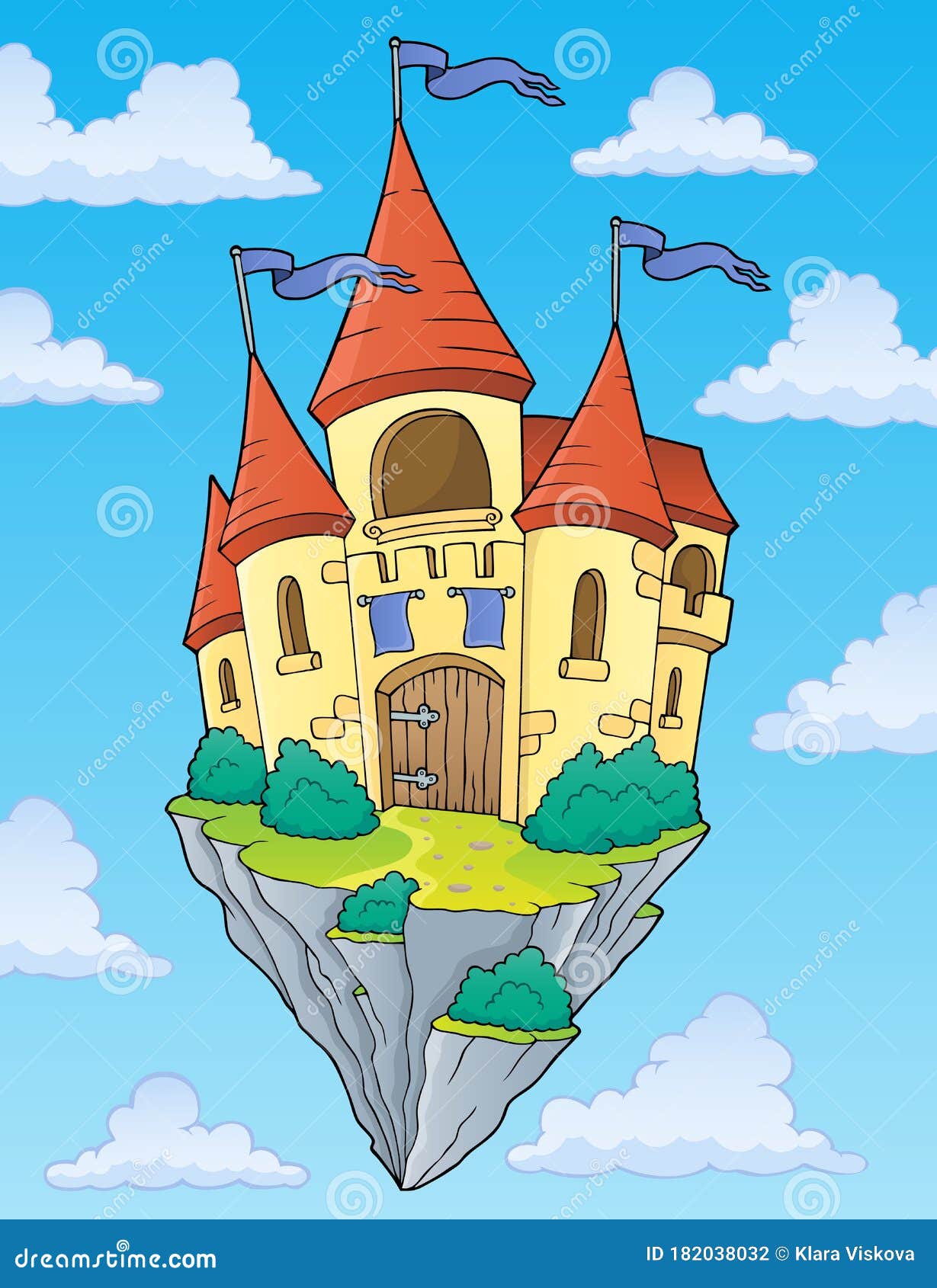 Flying Castle Stock Photo | CartoonDealer.com #3880710