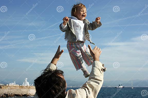 Flying child stock image. Image of funny, flight, game - 3361491
