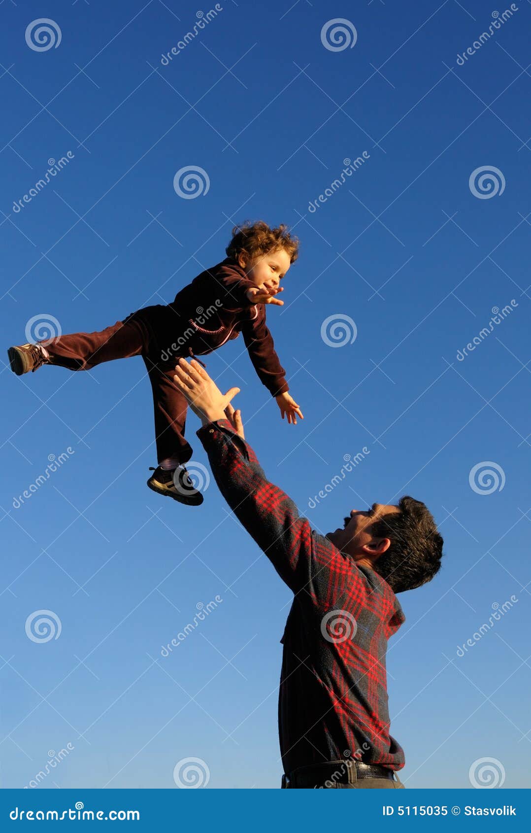 Flying child stock image. Image of high, offspring, caucasian - 5115035
