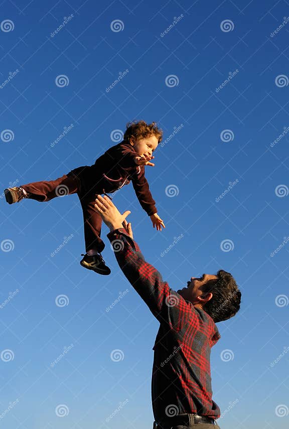 Flying child stock image. Image of high, offspring, caucasian - 5115035