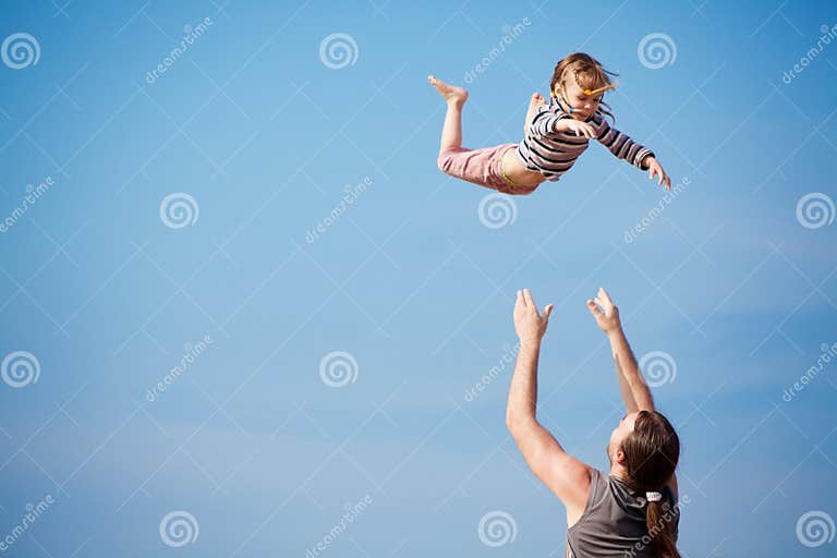 Flying child stock image. Image of play, hold, happy, excited - 9502289