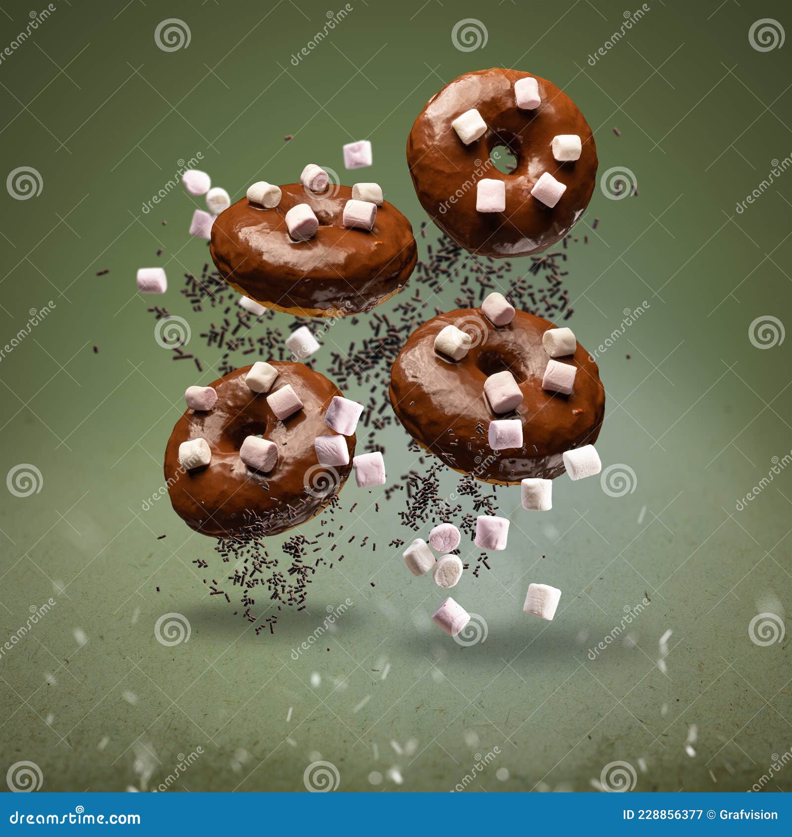 Flying Chocolate Candies Pralines With Smooth Splashs. Generative AI ...