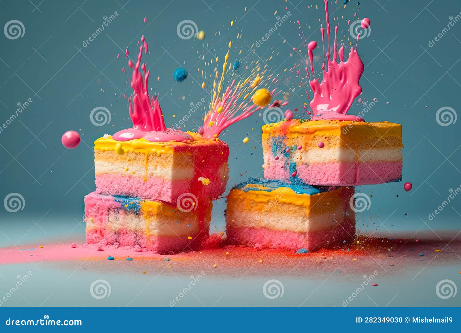 Cakes And Cream Tarts, Fruit Desserts And Muffins. Chocolate Donuts ...