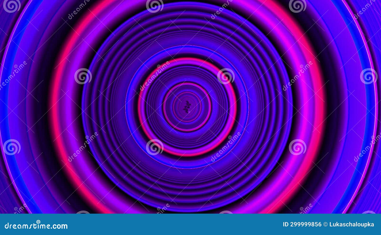Flying through Colorful Pulsing Abstract Glowing Circle. Speed, Loop ...