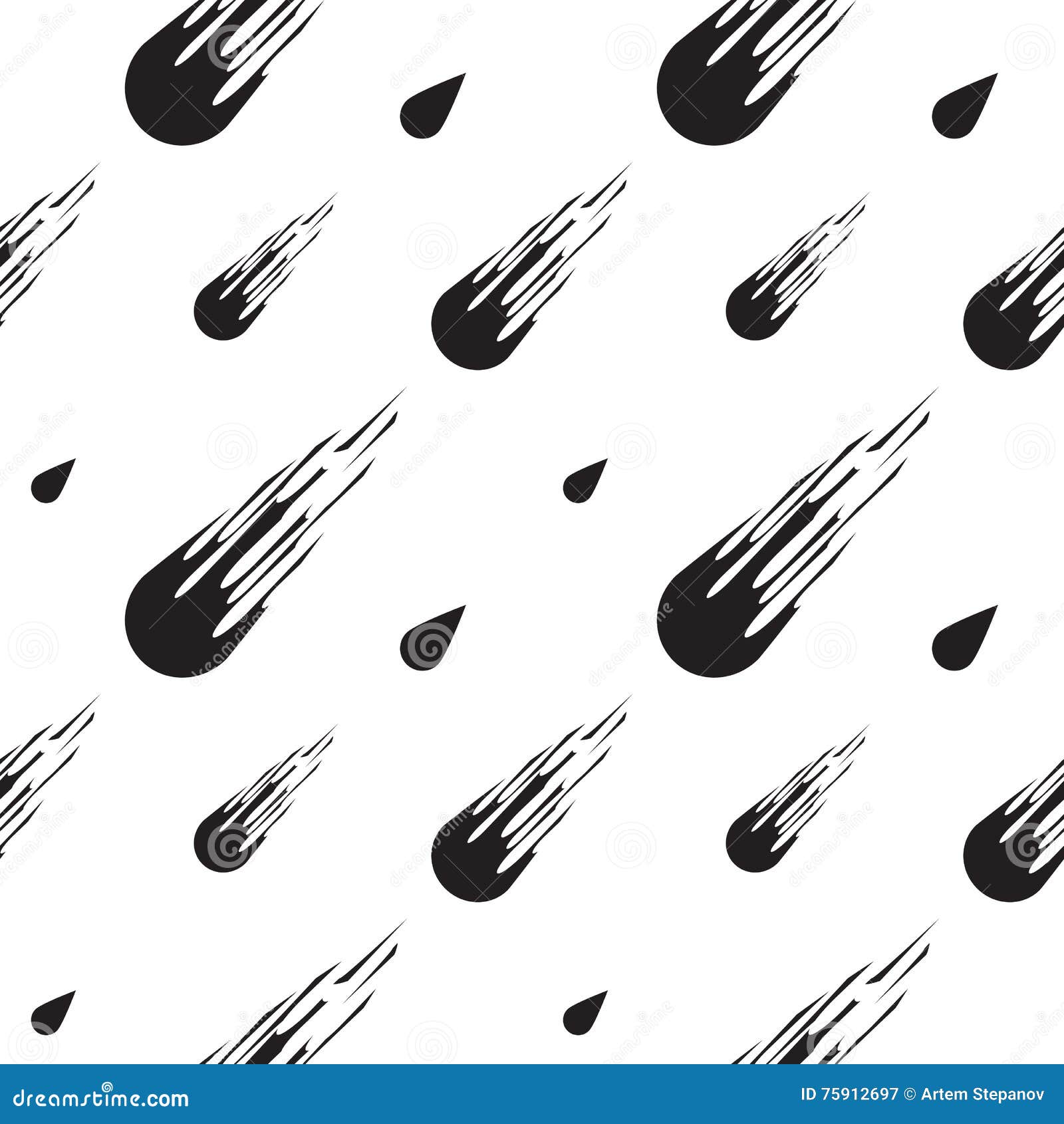 Flying comet or balls stock illustration. Illustration of template ...